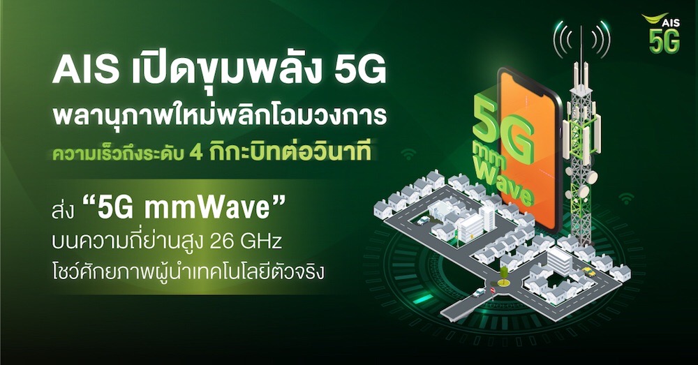 AIS 5G รายแรกที่ยกระดับ 5G ประเทศไทยไปอีกขั้น ด้วยความเร็วถึงระดับ 4 กิ ...