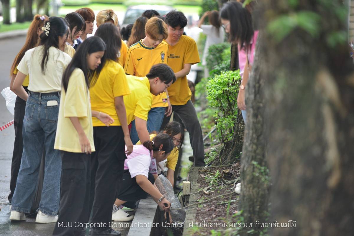 น้องใหม่แม่โจ้รุ่น 89 รวมพลัง Big cleaning day MAEJO Green Heart Smart ...