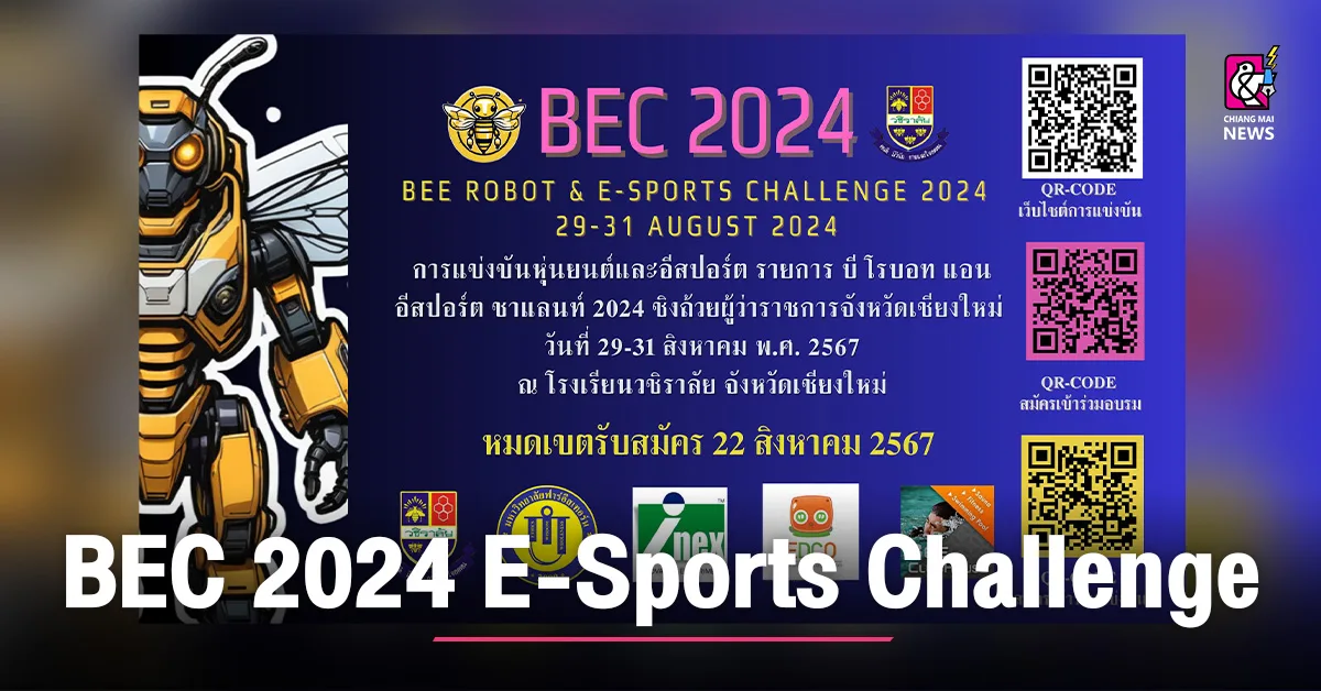 วชิราลัย จัดงานใหญ่แข่งขัน BEC 2024 E-Sports Challenge ชิงถ้วยผู้ว่าฯ