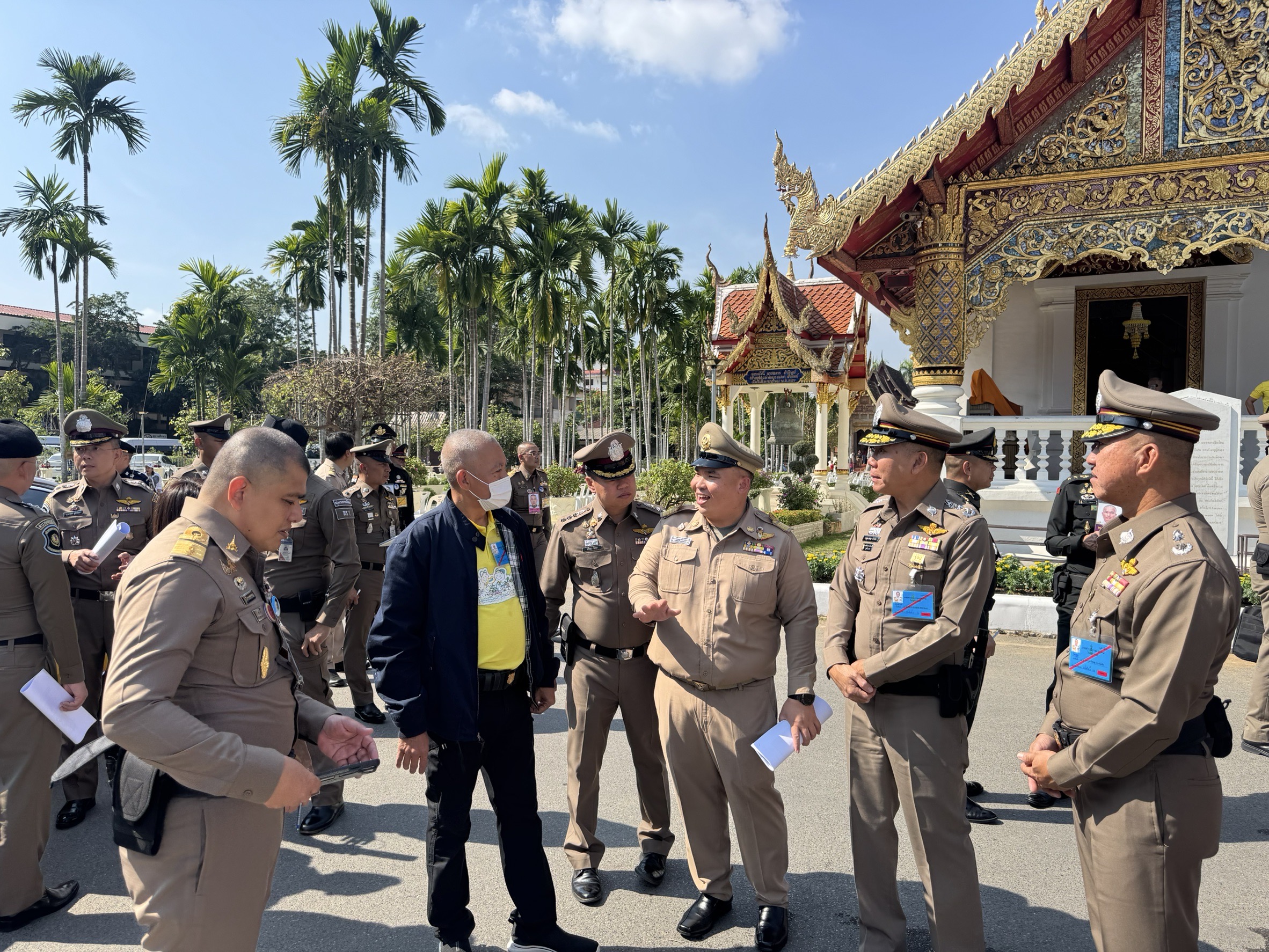 ผบช.ภ.5 ให้การต้อนรับผู้ช่วยราชเลขานุการในพระองค์ฯ และคณะ ตรวจพื้นที่เสด็จฯ