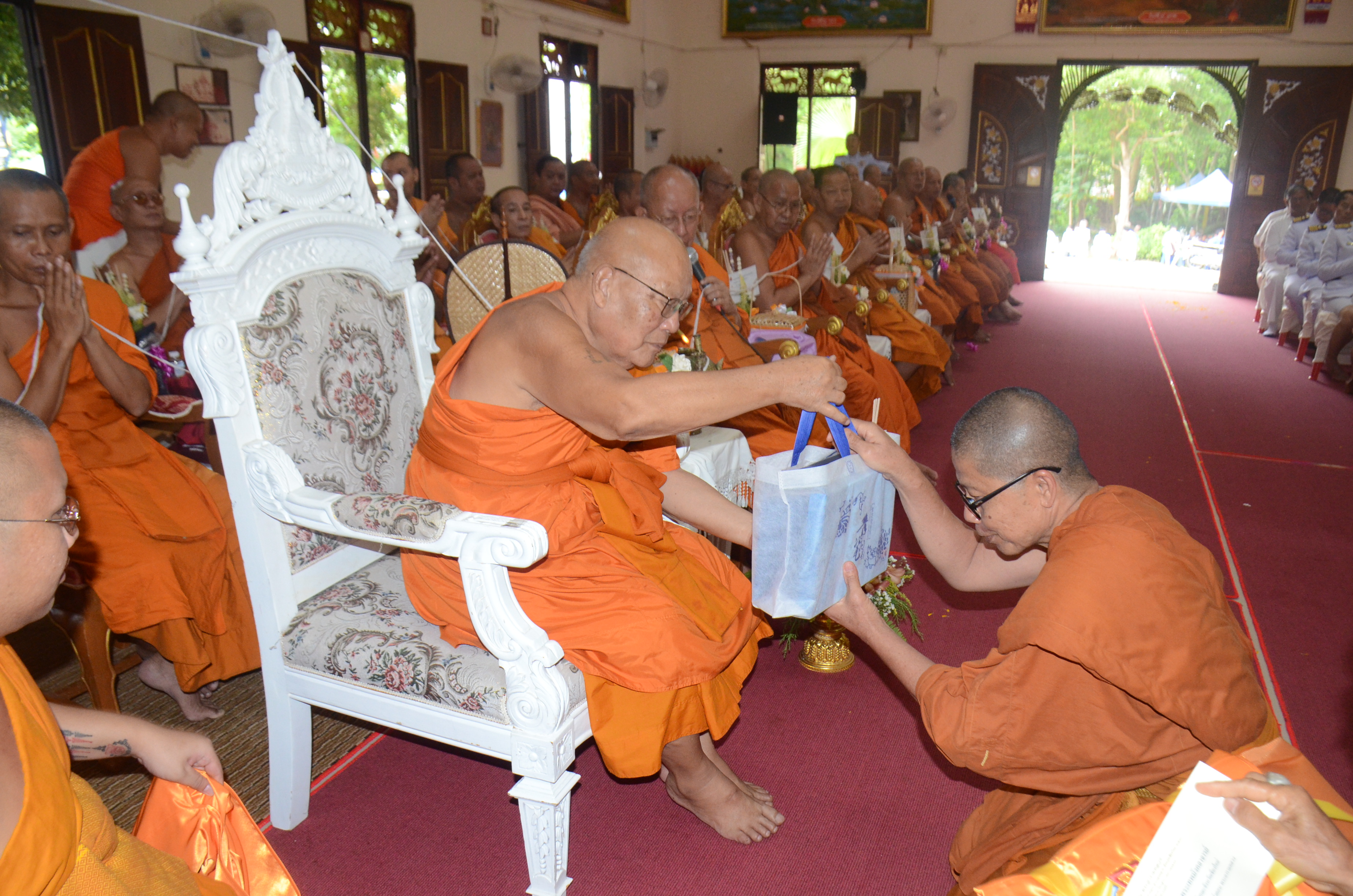 พิธีต้อนรับพระครูสัญญาบัตรในราชทินนามที่ “พระครูวิสิฐรัตนธาดา”